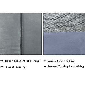 Garden Balsam Waterproof Rectangular Patio Table and Chair Cover Blue Grey 74" L X 47" D X 28" H Outdoor General Purpose Furniture Covers Patio Furniture Set Cover