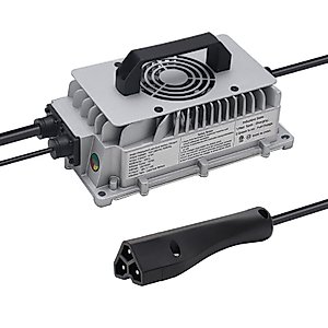 Replacement Golf Cart Battery Charger 48V 15A for 48 Volt Ez-Go EZgo RXV/TXT with RXV Plug 3 Prong Connector
