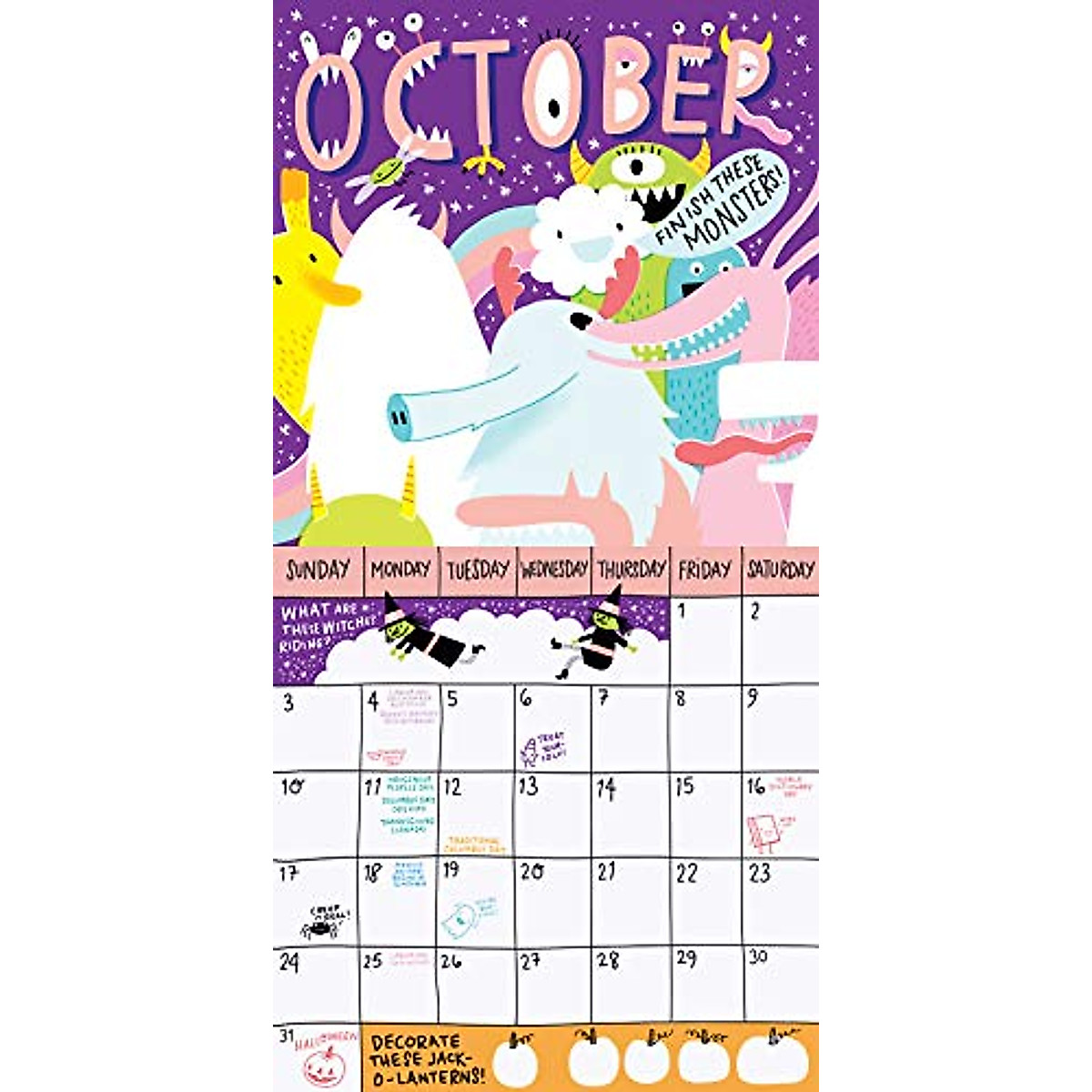 Magical Activity Wall Calendar 2021