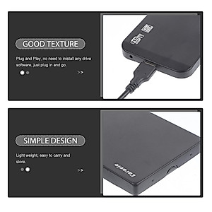 Mobestech 2tb Hard Drive 1pc Disk External Portable USB. HDD More Tb Computer and Storage Mobile Desktop Hard Laptop Drive Compatible USB for Black High Drive, External Hard Drive