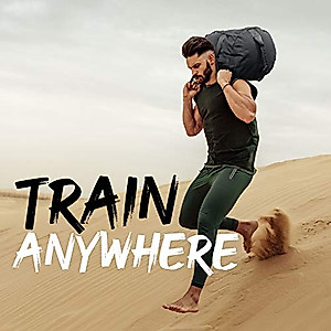 Yes4All Workout Sandbags, Heavy Duty Sandbags for Fitness, Conditioning, MMA & Combat Sports - Black - M