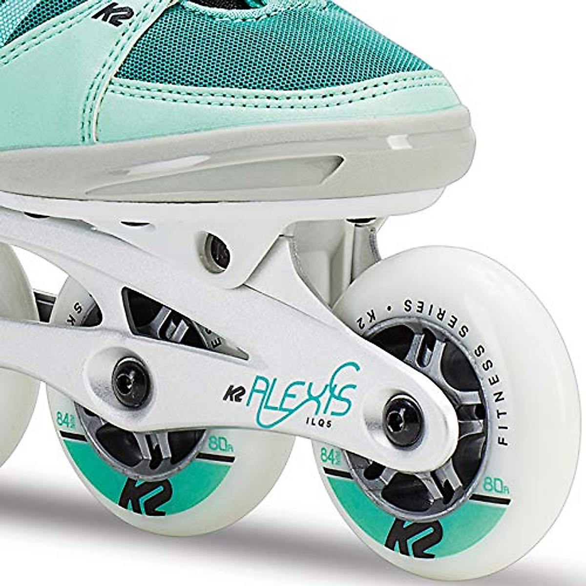 K2 Skate Women's Alexis 84 Pro Inline Skate, Green White, 7.5