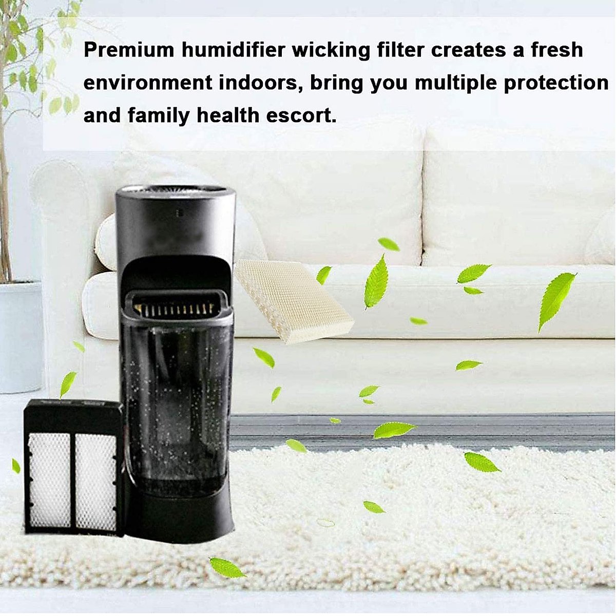 Lxiyu Humidifer Wicking Filter Replacement for Honeywell Filter T,HEV615 and HEV620 Humidifier,Compatible with Part # HFT600 Filter (6 Pack)