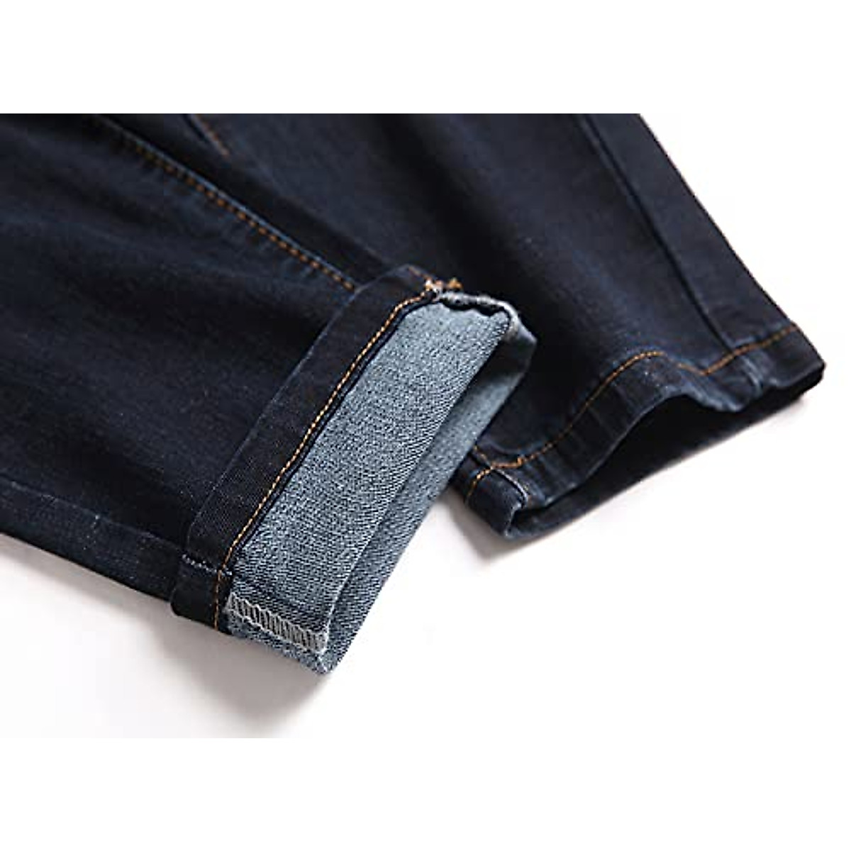 JUNBAOSS Men's Ripped Distressed Destroyed Straight Fit Washed Denim Jeans Mens Ripped Jeans Skinny Jeans for Men Slim Fit Distressed Black Ripped Jeans for Men