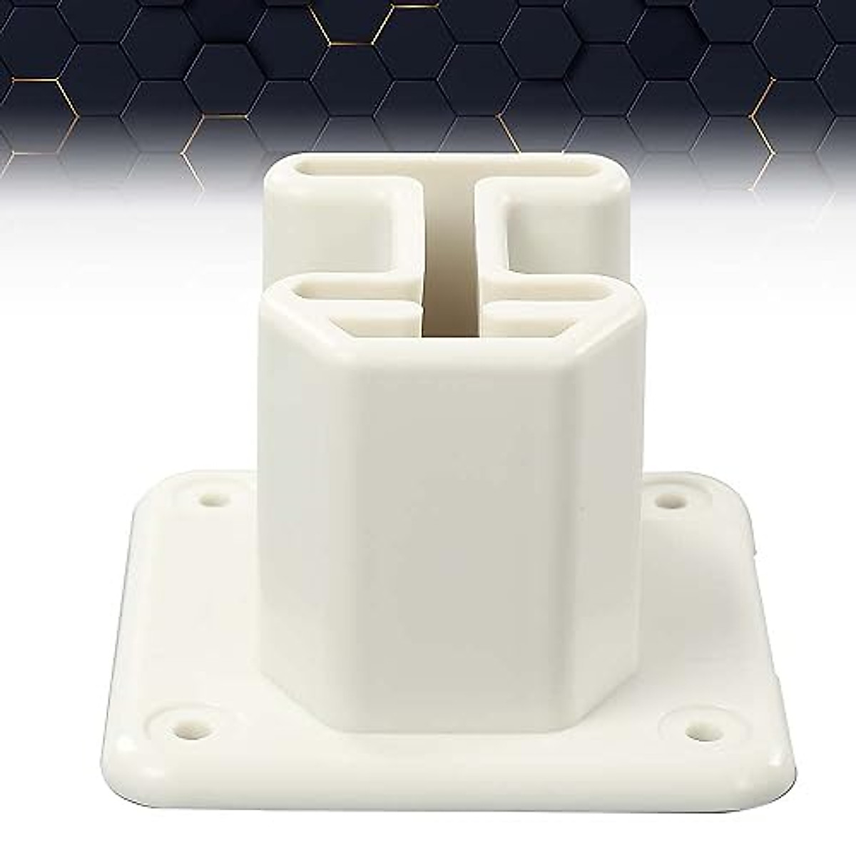 PIT66 2Pcs Heavy Duty Resin in-Pool Above Ground Swimming Pool Ladder Compatible with Ladder Flange 832414