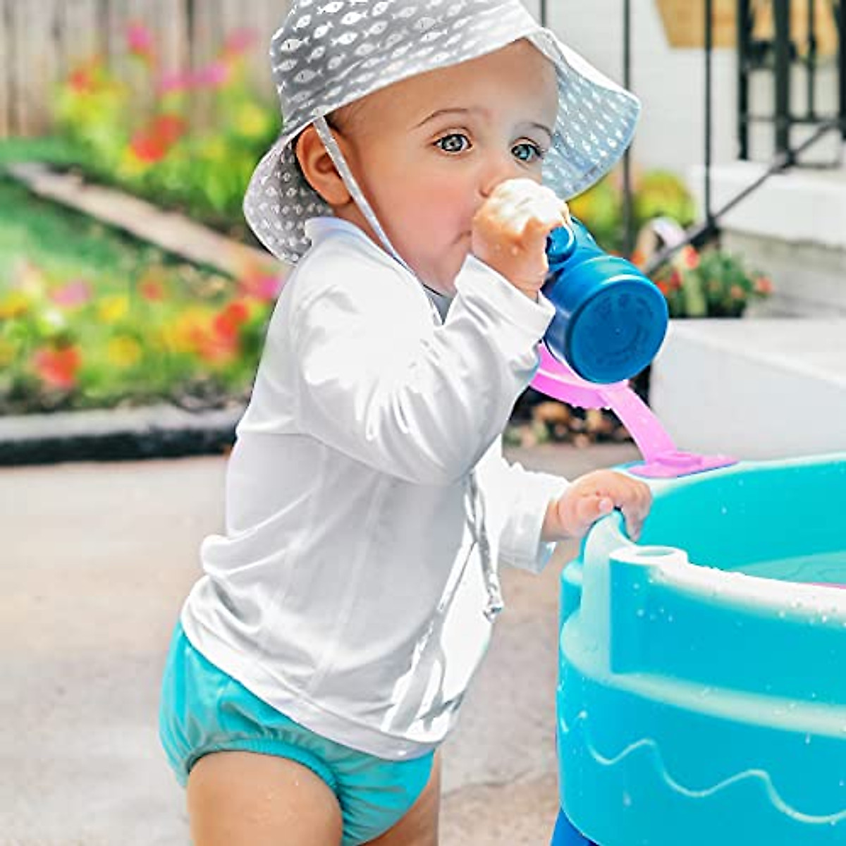 i play. by green sprouts Snap Reusable Swim Diaper | No other diaper necessary, UPF 50+ protection