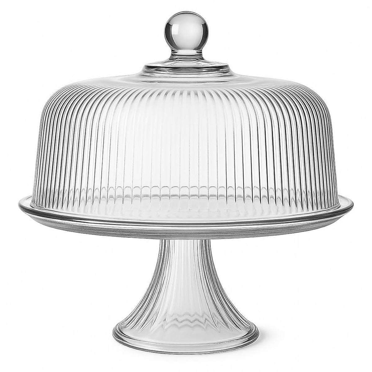 Anchor Hocking Monaco Cake Set, STD, Crystal