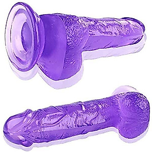 7 inches Delicate Silicone Suction Cup Realistic Classic Dick Wand with Strong Suction Cups for Men and Women or Men's and Women's Games cI7