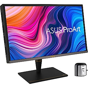 ASUS ProArt Display PA27UCX-K 27" 4K HDR Mini LED PC Monitor, 97% DCI-P3 99.5% Adobe RGB 100% sRGB, DeltaE<1, IPS, USB-C HDMI DP, 1000nits, w/X-rite Calibrator, Compatible with Laptop & Mac Monitor