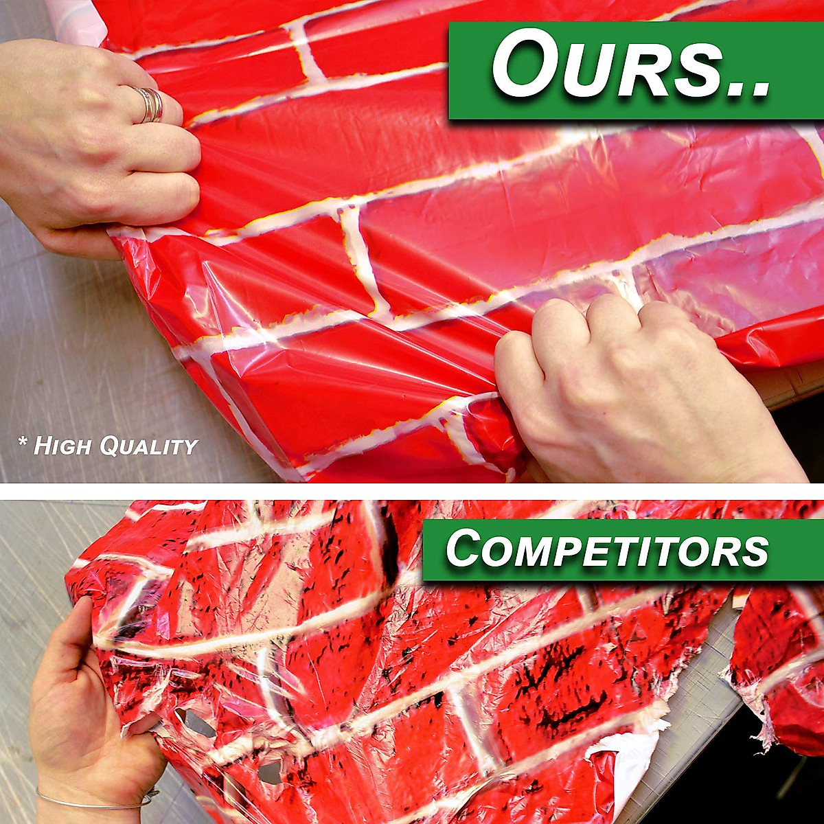 Brick Wallpaper for Bedroom by Craftopia | 4' x 20' | Brick Wall Backdrop for Decoration, Kids Birthday and More | Brick Backdrop & Fireplace Backdrop Decoration