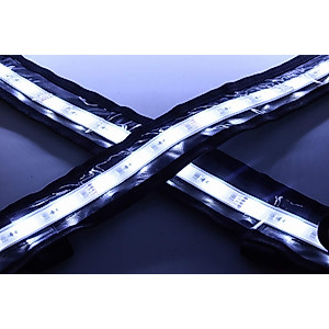 ALL-TOP Dimmable Flexible Camping Light Strip with Mounting Jacket - 1300 Lumen - IP67 Dual-Protection Waterproof (Cold White) Perfect for RV Camping, Overland, Awning Light and Boating