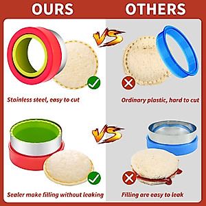 Sandwich Cutter for Kids 22 Piece (MEDIUM), Nifogo Cookie Cutters and Sealer Set, Bread Decruster Pancake Maker Heart Square Circle Dinosaur Shape DIY Mold for Boys Girls