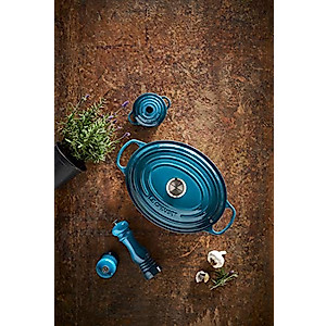 Le Creuset Enameled Dutch Oven Cast Iron Signature Oval Casserole, 31cm, 6.75 Qt, Marseille
