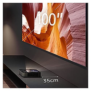 R1 1080P Laser Projector 1200 ANSI Lumens Ultra Short Throw Cinema HDR Video for Home Theater 1080P Beamer