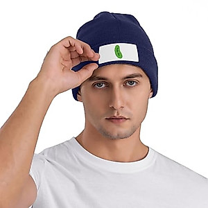 Pickle Slut Logo Knitted Hat Woolen Hat Warm Fashion Outdoors Caps Unisex Navy Blue
