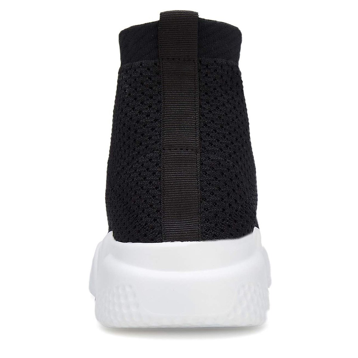 Santiro Black High Top Sneakers for Men Running Shoes Knit Breathable Lightweight Walking Shoes Casual Athletic Sports Shoes Black 12 US