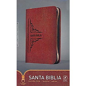 Personalized Bible Custom Text Your Name Santa Biblia NTV Edición Zíper SentiPiel Ladrillo Custom Made Gift for Baptisms Christenings Birthdays Celebrations Holidays