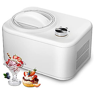 COWSAR Fully Automatic Ice Cream Maker with Built-in Compressor,Fruit Yogurt Machine Pre-freezing is No Needed,Removable Ice Cream Bowl, Easy Clean (CH-IC3908-1)