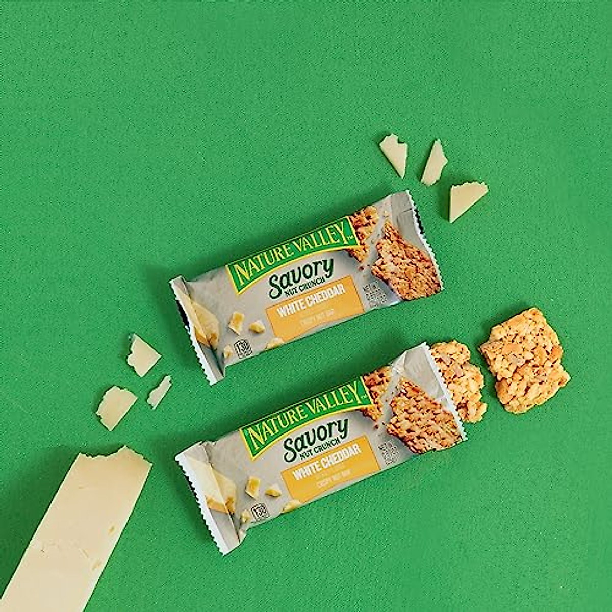 Nature Valley Savory Nut Crunch Bars, White Cheddar, 0.89 oz, 5 bars
