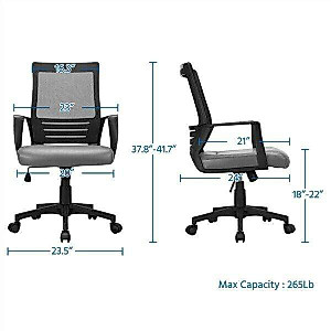 JTSQ Office Chair Seat Gaming Chair Office Chair Gaming Desk Computer Chair High Chair Home Office Desk Chairs Office Chairs Home Office Office Furniture Swivel Chair Computer Chairs
