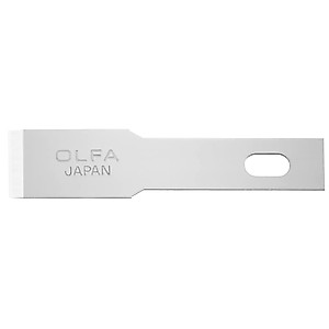 OLFA 8mm Chisel Art Knife Blade Set, 5 Blades (KB4-F/5) - Precision Hobby Craft Knife Replacement Chisel Blade Kit for Plastic, Wood, Film, Fits Most 8mm Art Knives