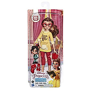Disney Princess Comfy Squad Belle, Ralph Breaks The Internet Movie Doll with Comfy Clothes and Accessories