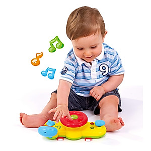 Play Portable My First Driving Kit Toy - Turn & Lean Steering Wheel Cars - Attachable Driving Kit for Strollers, with Electronic Sound for Realistic Music and Entertainment for Kids Ages 6 Months P