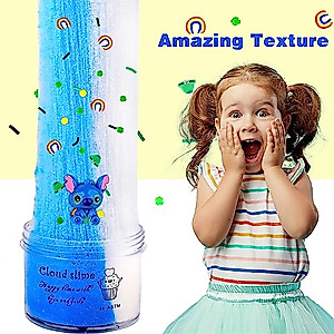 New Blue Cake Cloud Slime,Soft and Non-Sticky Cloud Slimes, Scented DIY Slime Kit for Girls Boys, Kids Party Favors Slime Putty Toy，Stress Relief Toy for Kids