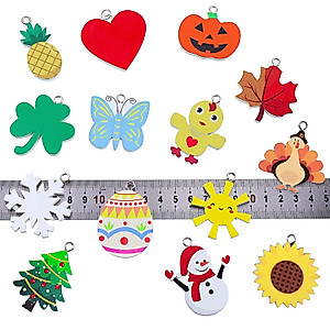 Jetec Welcome Door Sign Christmas Decor Fall Sign Seasonal Front Door Rustic Wood Welcome Sign Wall Hanging Porch Easter Interchangeable 14 x 9 Inch