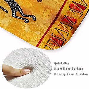 Southwestern Long Runner Rug for Hallway,Southwest Native American Kokopelli Ethnic,Rustic Rectangular Area Rug Non-Slip Floor Carpet for Bedroom Indoor Doormat Entrance Door Mat Washable Kitchen Rugs