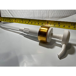 White Opaque Bottle with Gold White Head Empty Plastic Pump Bottles Square Shampoo Bottle Conditioner Soap Lotion Refillable, BPA Free for Body Wash, Moisturizer, Liquid Hand Soap, Set of 3