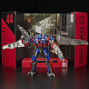 Transformers Toys Studio Series 44 Leader Class Dark of The Moon Movie Optimus Prime Action Figure - Kids Ages 8 & Up, 8.5"