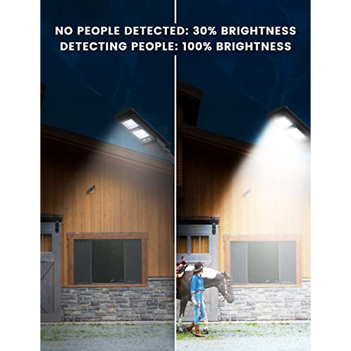 300W Solar Street Light, Briignite Solar Street Lights Outdoor Dusk to Dawn, Remote Control 6000K Outdoor Solar Lights with Motion Sensor, IP65 Solar Outdoor Lights Waterproof for Driveway Barn, 2Pack
