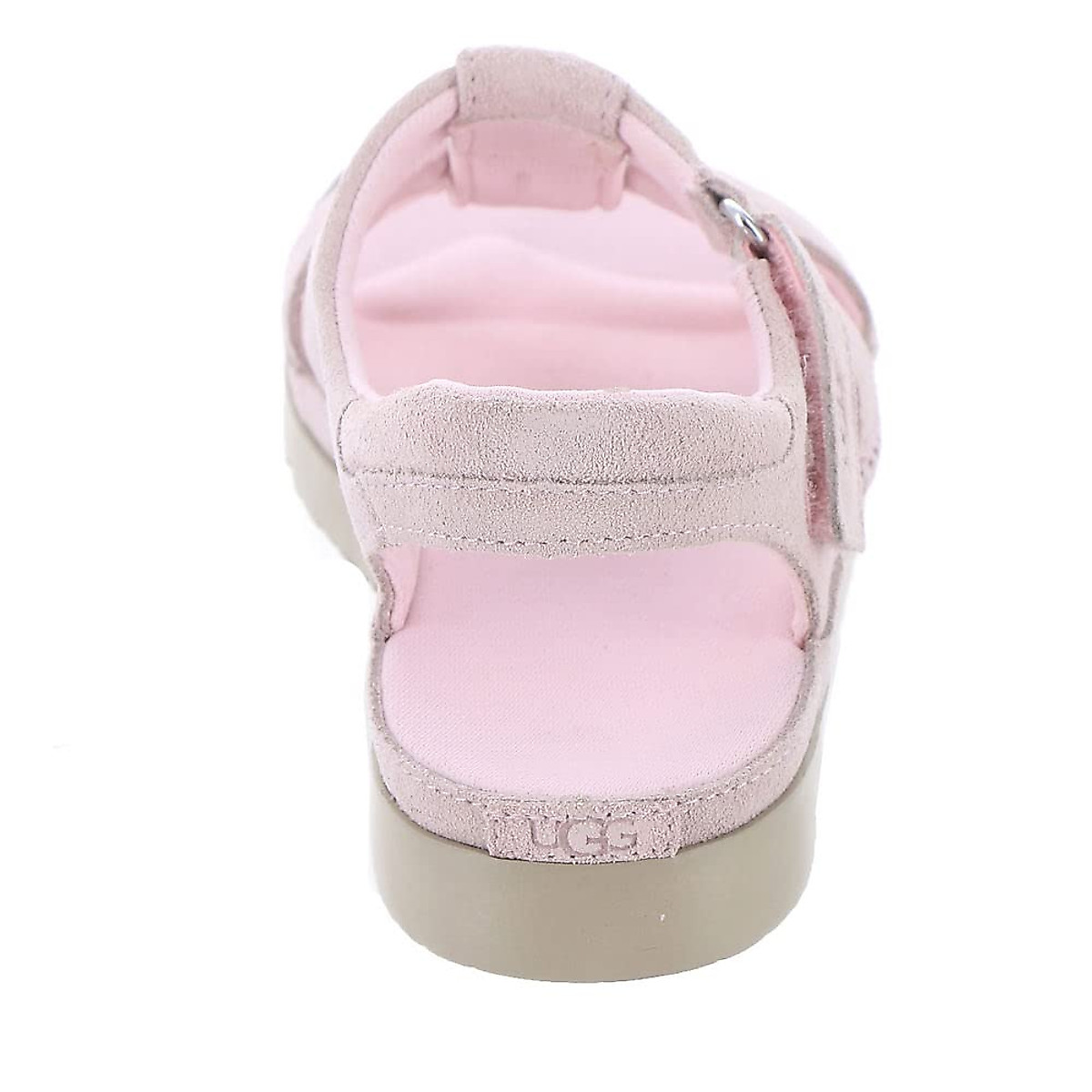 UGG Unisex-Child Goldenstar Strap Sandal, Seashell-pink, 3 Big Kid