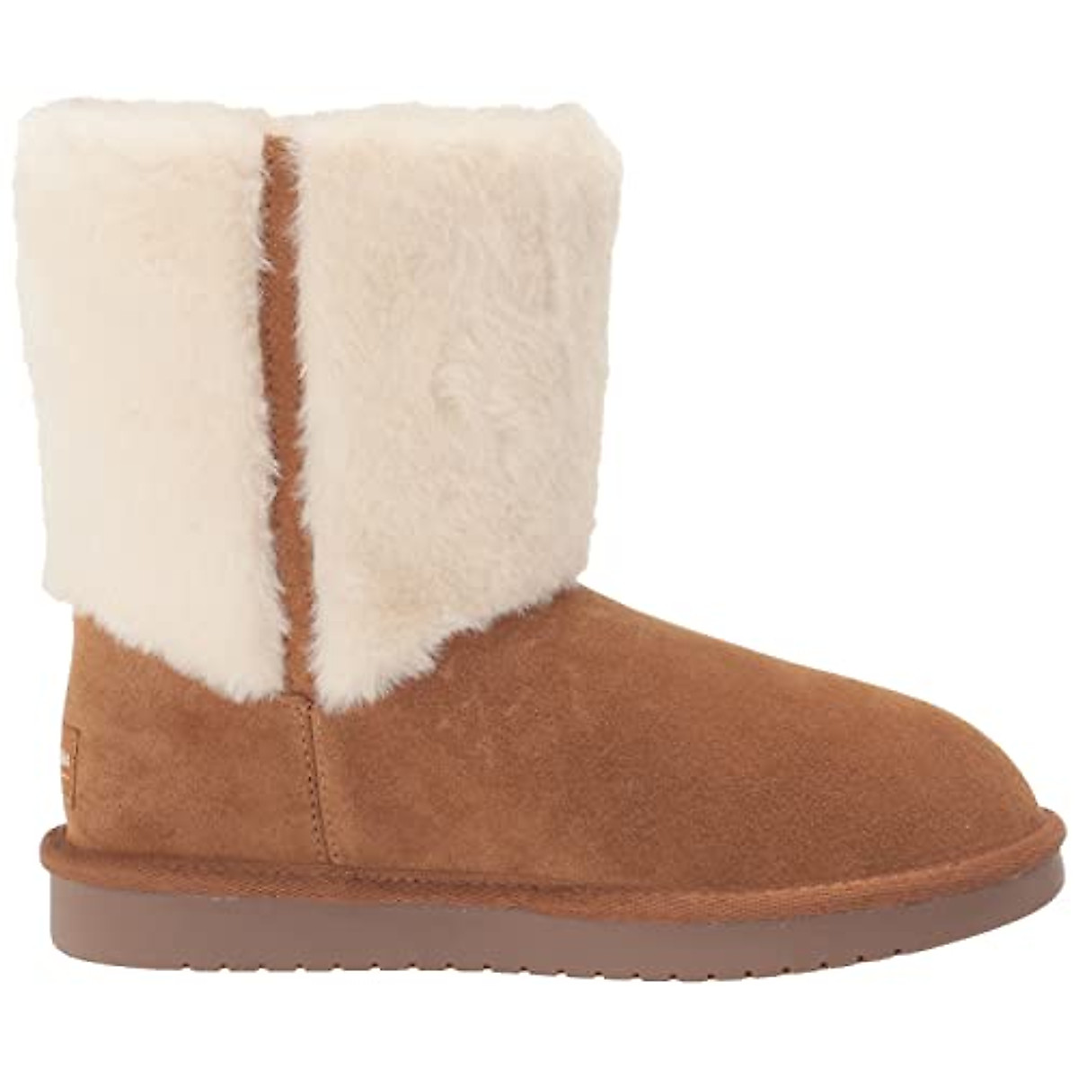 Koolaburra by UGG Girls Aubrei Short Fashion Boot, Chestnut, 4 Big Kid US