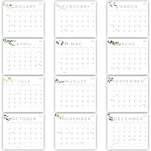 Beautiful 2023 Magnetic Fridge Calendar - Runs Until July 2024 - The Perfect Monthly Calendar With Greenery Designs for Easy Organizing