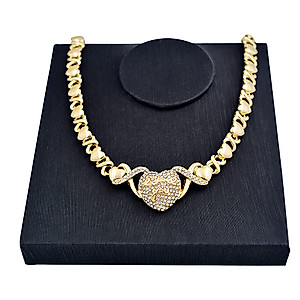 Giffor Jewellery Lady 14K Gold Filled Jewelry sets for Women Bracelets Necklaces With Earrings Gifts