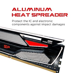 Silicon Power Gaming DDR4 16GB (8GBx2) 3200MHz (PC4 25600) 288-pin CL16 1.35V UDIMM Desktop Memory Module RAM - Low Voltage