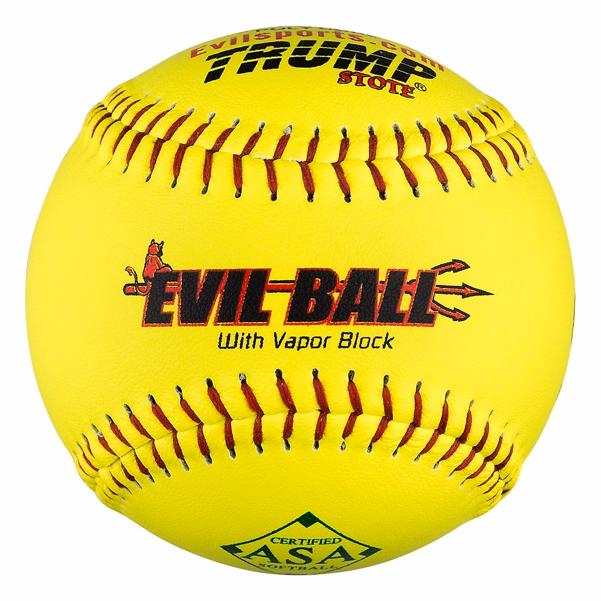 1 Dozen ASA Evil Ball 12" Softballs 52 COR 300 Compression 12 Balls (MP-Evil-RP-ASA-Y)