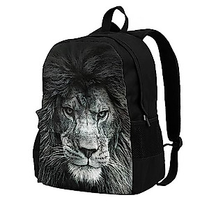 Srufqsi Lion Backpack School Bookbag For Boys Girls College Backpack Laptop Backpacks Travel Daypack For Teen Women Men