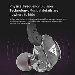 OCUhome Earbuds, Earbud Headphones with Microphone, QKZ AK6 Universal 3.5mm Sports in-Ear HiFi Sound Earphones for Phones Tablet Green