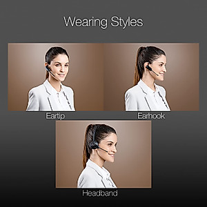 Global Teck Worldwide Yealink WH63 Mono Convertible UC Headset Bundle, Connects to Desk Phone, PC,Mac, Softphones - Works with Teams, Zoom, RingCentral, 8x8, Vonage, GTW Microfiber Included