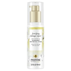 Pantene Fortifying Damage Repair Overnight Serum, Sulfate Free, Nutrient Blends, 3.2 fl oz