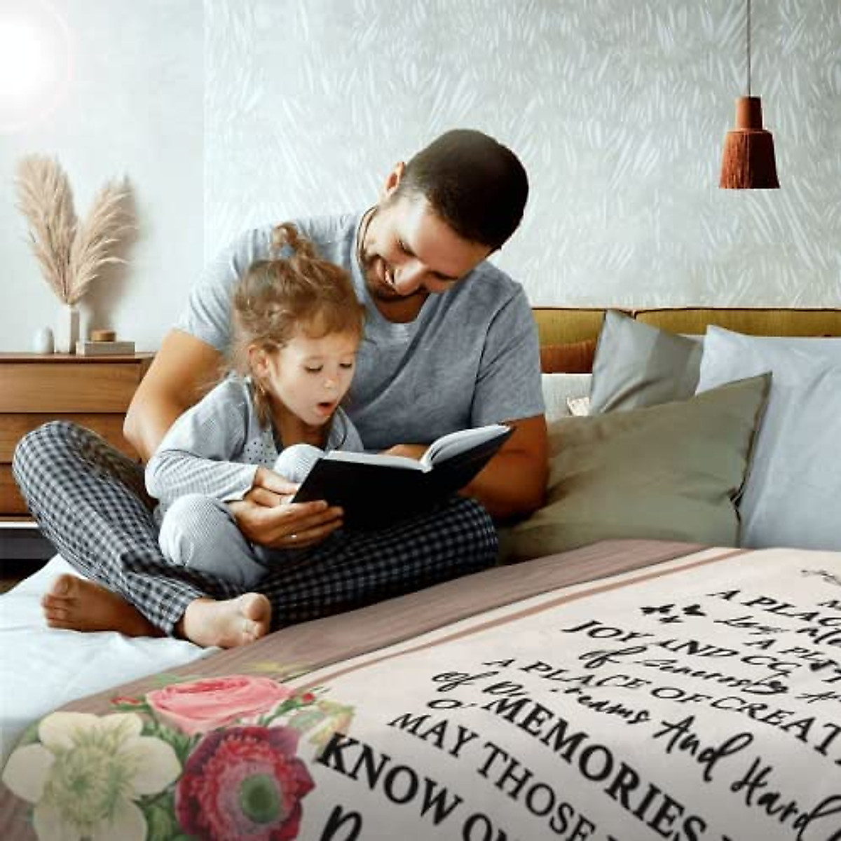 Socofuz House Warming Gifts New Home, Housewarming Gift, Housewarming Gifts for New House, New Home Gifts for Home Blanket, Super Soft Flannel Fleece Throw Blanket 50x60 inches