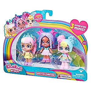 Kindi Kids 50234 Minis 3 Pack Collectable Posable Bobble Head Figurine 3pc