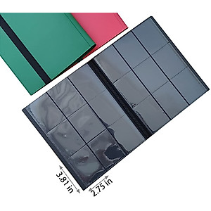 Trading Cards Album Binder, JARAGAR 9 Pockets PU Leather Card Binder Holder 20 Sheets Band Closure Card Storage Case Holds up to 360 Cards Fit for TCG Baseball Football Cards