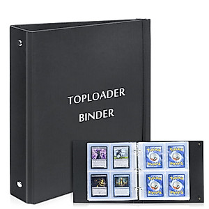 Top Loaders Binder with 50 Pages Top loaders Storage Trading Card Sleeves, 4 Pocket Trading Card Binder