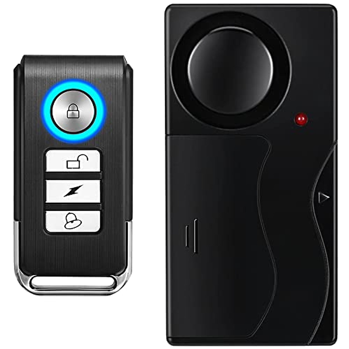 Wsdcam Wireless Vibration Alarm with Remote Control Anti-Theft Alarm Bike/Motorcycle/Vehicle Security Alarm, 110db Loud, Door and Window Alarm