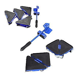 Furniture Lifter, Iron Furniture Lifter 300kg with Ergonomic Design for Cabinets (Blue)