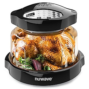 Nuwave Pro Plus 2 Infra-Red Oven, Countertop, Convection, Cook Fresh or Frozen, No Defrosting or Preheating, Cook Healthy, 360 Surround Heat, Adjustable Temps, 100 Presets, 50 Memory, Tough Power Dome